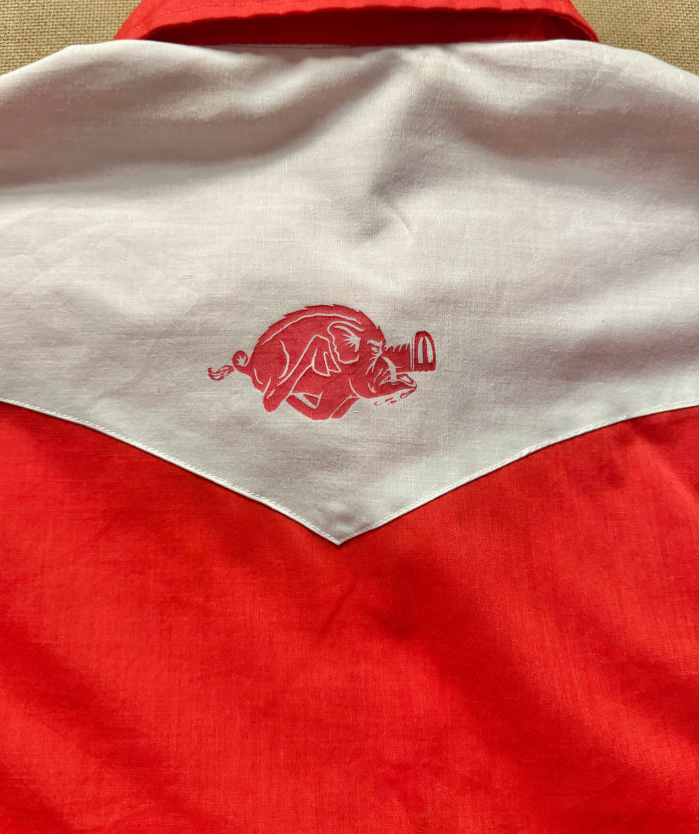 Vintage Red & White with Hogs - Western Shirt (L) – Route 66 Sydney