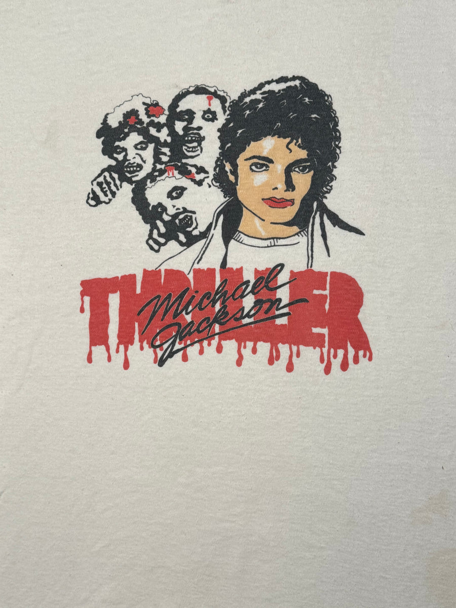 Vintage Michael Jackson Thriller Ringer T-shirt (S/M) – Route 66 Sydney